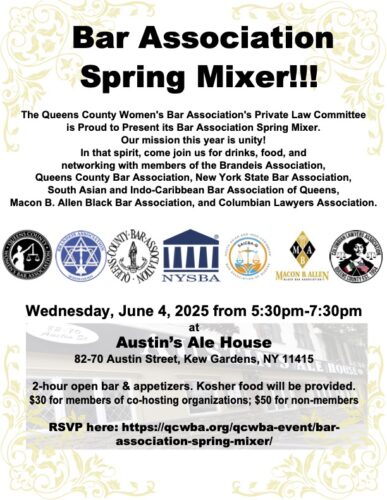 Bar Association Spring Mixer - Queens County Women's Bar Association